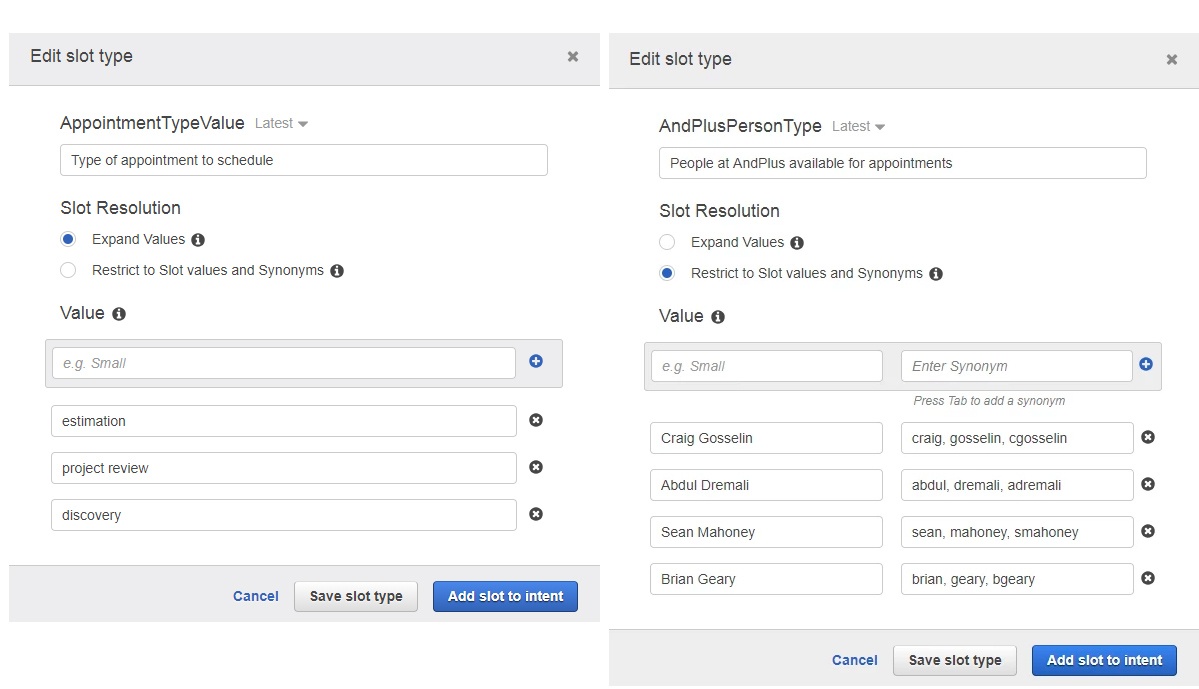 Amazon Lex Powered Chatbot | AndPlus R&D